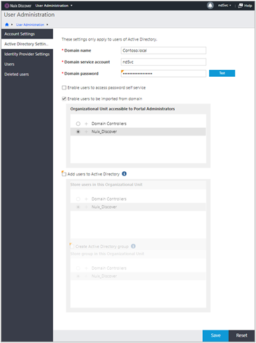Nuix Discover configuration